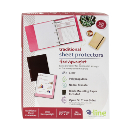 Traditional Poly Sheet Protector, heavy, 50/BX - 00010 - C-Line ...